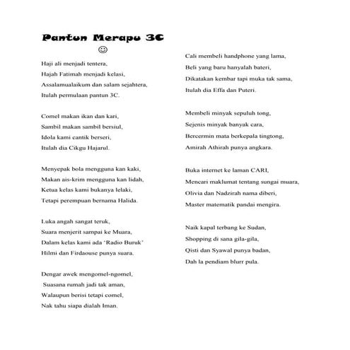 Pantun 3 c | DOCX