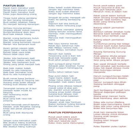 Koleksi pantun majlis | PDF