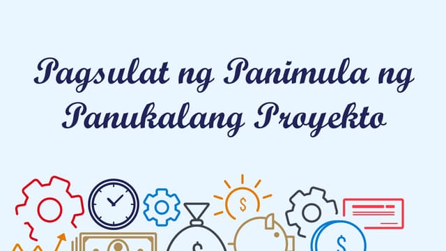 Panukalang Proyekto (grade 12 lesson) | PPTX