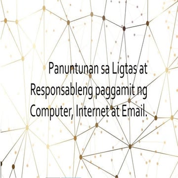 Panuntunan sa Ligtas at Responsableng paggamit ng Computer.pptx