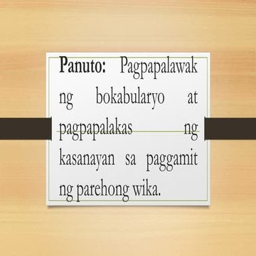Panuto.pptx presenttion discussing about the topic | PPTX