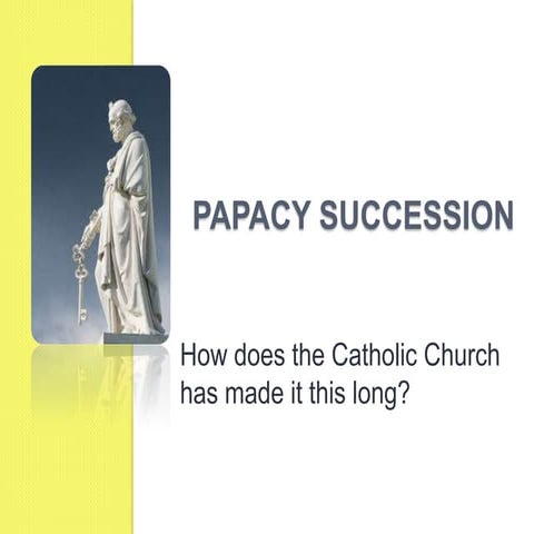 Papacy succession | PPTX