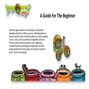 Papa Pear Saga guide for the beginner | PDF