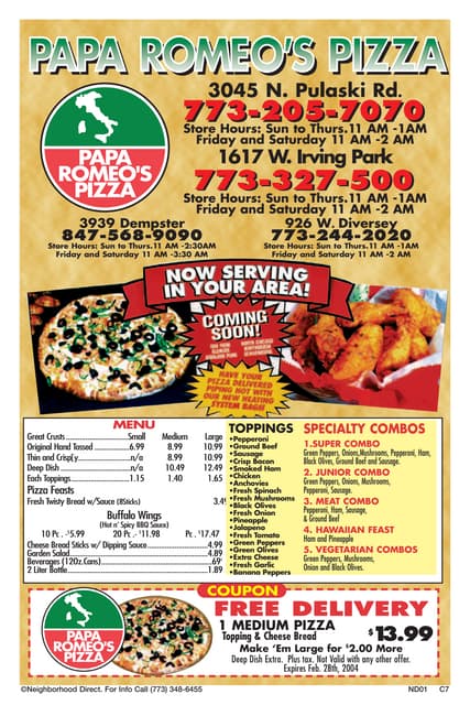 Example of brochure (pizza hut) | PPT