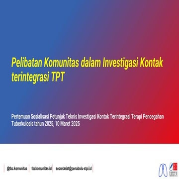 Paparan 1_Bahan Paparan Ketua Timker TBC_Update Capaian dan Urgensi IK ...