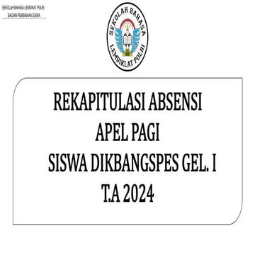 PAPARAN_8 Maret 2024.kehadiran siswa dikbang spes | PPT