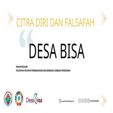 Paparan CItra Diri dalam bingkai desa bisa.pptx