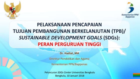 Pembangunan Berkelanjutan TPB/SDG’s Indonesia.pptx