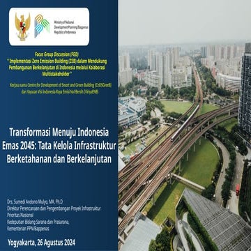 Transformasi Menuju Indonesia Emas 2045: Tata Kelola Infrastruktur ...