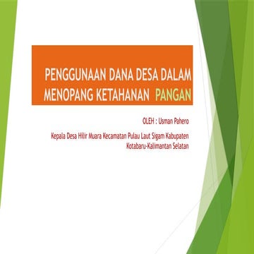 PENGGUNAAN DANA DESA DALAM MENOPANG KETAHANAN PANGAN.pptx