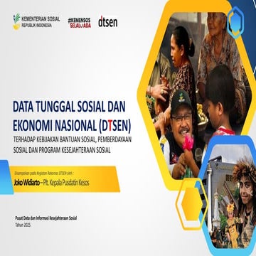 Paparan Kebijakan Verifikasi Kelayakan DTKS | PPTX