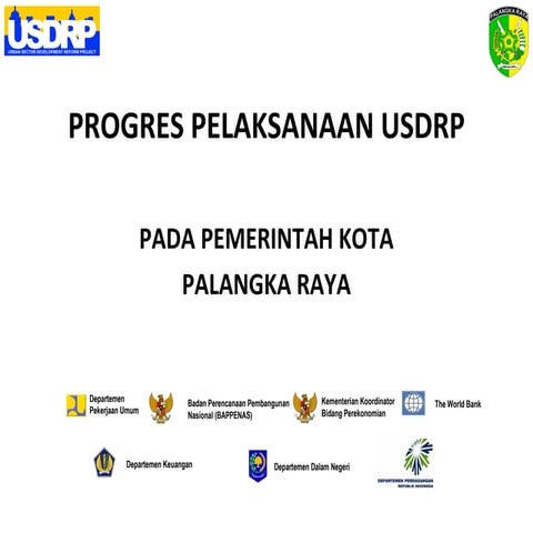Paparan ketua pmu progress program usdrp | PPT