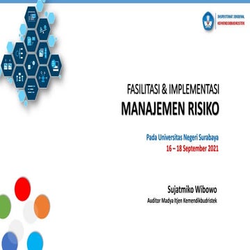 Fasilitasi dan Implementasi Manajemen Risiko | PDF