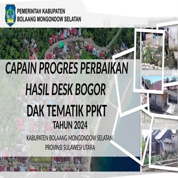 Paparan Progres Perbaikan CAPAIN Progres DAK Tematik PPKT .pptx