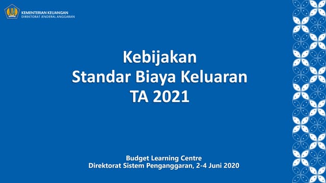 Paparan Sosialisasi SBM TA 2025 --------- | PDF