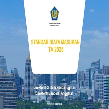 Paparan Sosialisasi SBM TA 2025 --------- | PDF