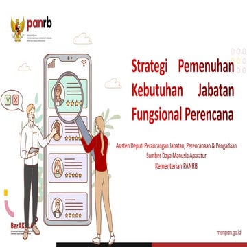 Paparan Strategi Pemenuhan JF Perencana (Tanaya Pinasthika - KemenPANRB ...