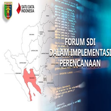 Paparan SATU DATA INDONESIA TANGGAMUS pptx | PPTX