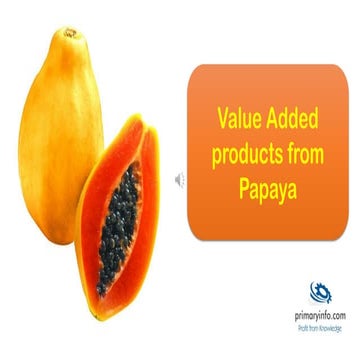 Papaya value-products | PDF