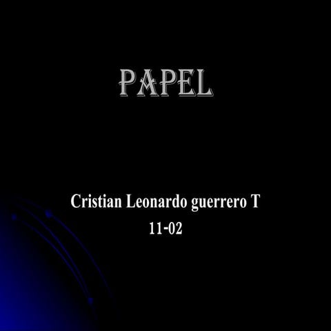 Papel | PPT
