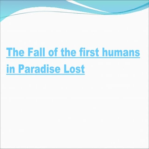 Paper 1 fall of humans | PPT