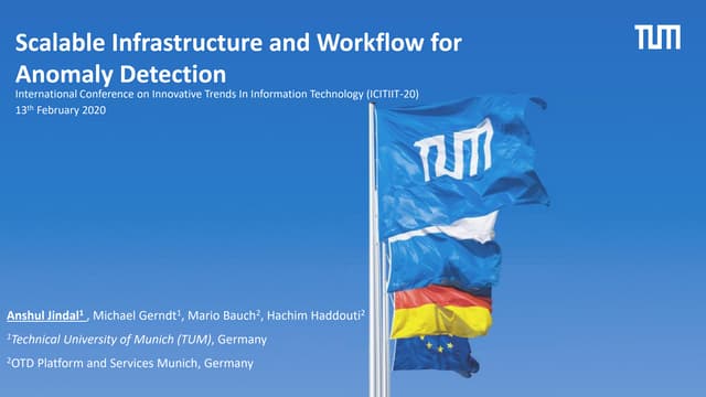 Scalable Infrastructure And Workflow For Anomaly Detection Ppt