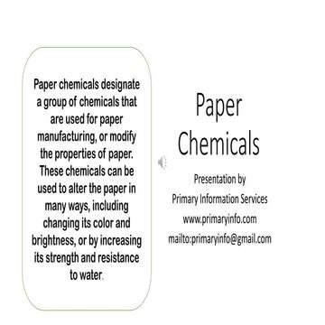 Paper chemicals | PPT