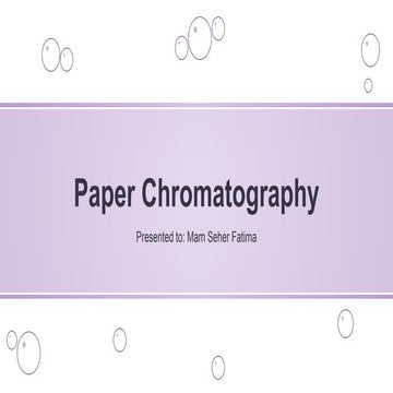 Paper chromatography | PPTX