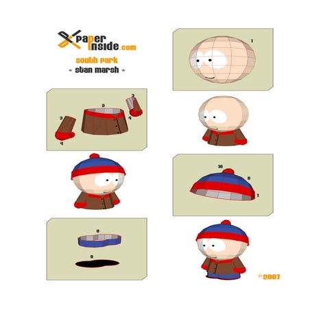 Paper Crafts South Park Stan | PDF