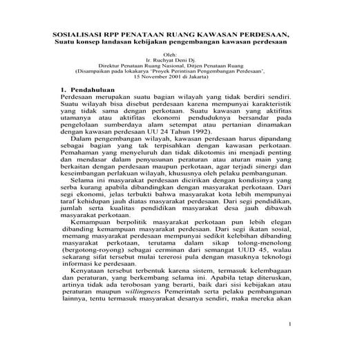 Mekanisme kawasan perdesaaan | PPTX