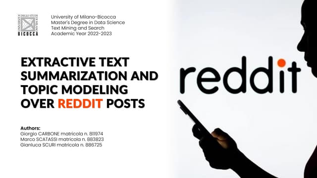 Extreme Extractive Text Summarization And Topic Modeling Using Lsa And