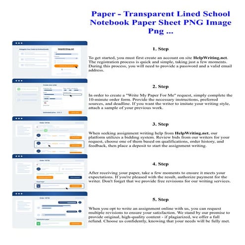 Paper - Transparent Lined School Notebook Paper Sheet PNG Image Png | PDF