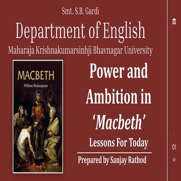 Power and Ambition in Shakespeare's Macbeth: Lessons for Modern ...