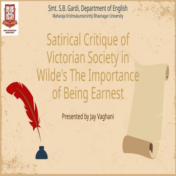 Satirical Critique of Victorian Morality and Social Norms in Oscar ...