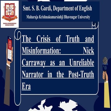 The Crisis of Truth and Misinformation: Nick Carraway as an Unreliable Narrator in the Post ...