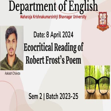 Ecocritical Reading of Robert Frost’s Poetry.pptx