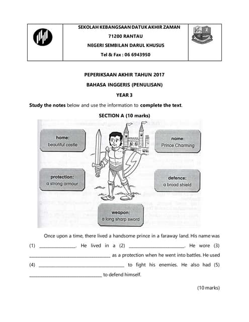 Bi year 4 paper 2 | DOC