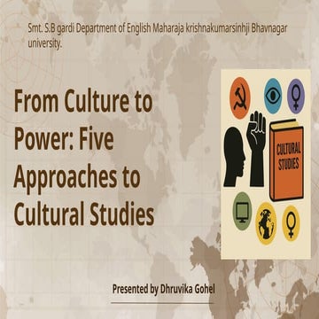 Cultural Studies: Power, Identity, and Ideology in Society | PPTX
