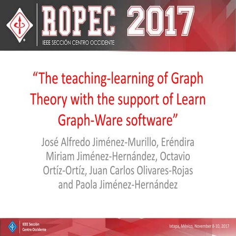 The teaching-learning of Graph Theory with the support of Learn Graph ...
