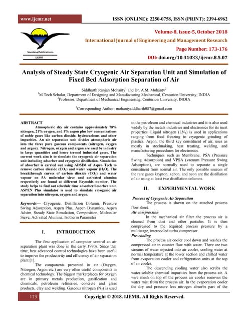 Air separation techniques | PPTX