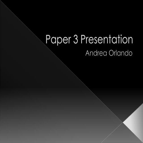 Paper 3 presentation | PPTX