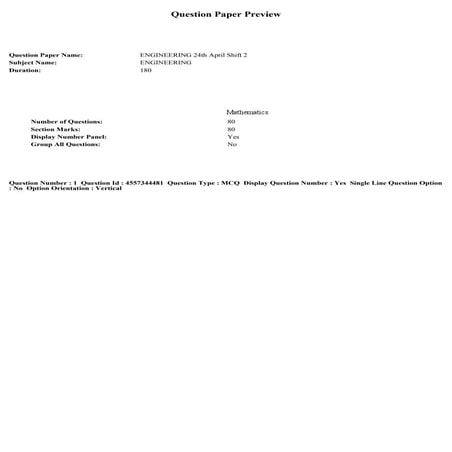 AP EAMCET 2018 Previous Question Paper 6 | PDF