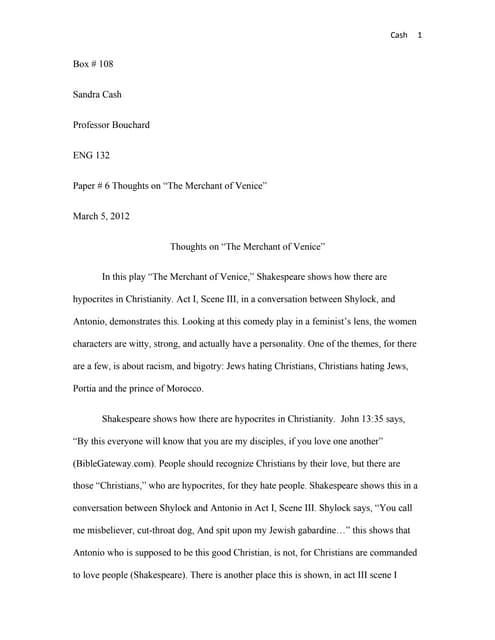 The Merchant of Venice | PPSX
