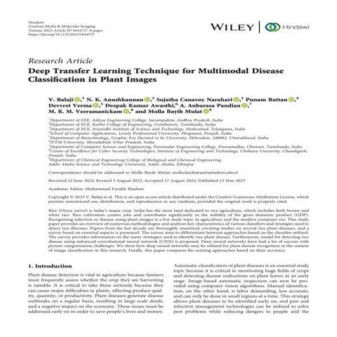 Deep Transfer learning | PDF | Agriculture | Industries