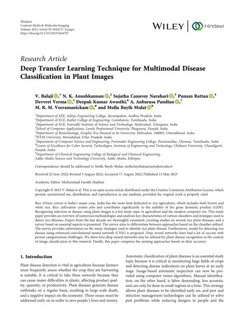 Plant Disease Prediction using CNN | PPTX
