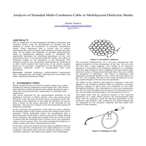 Analysis of Stranded Multi-Conductor Cable in Multilayered Dielectric ...