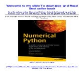 ( Paperback ) Numerical Python: Scientific Computing and Data
