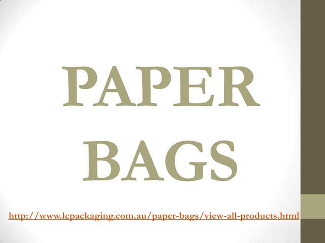 Paper bags( Business Plan) | DOC