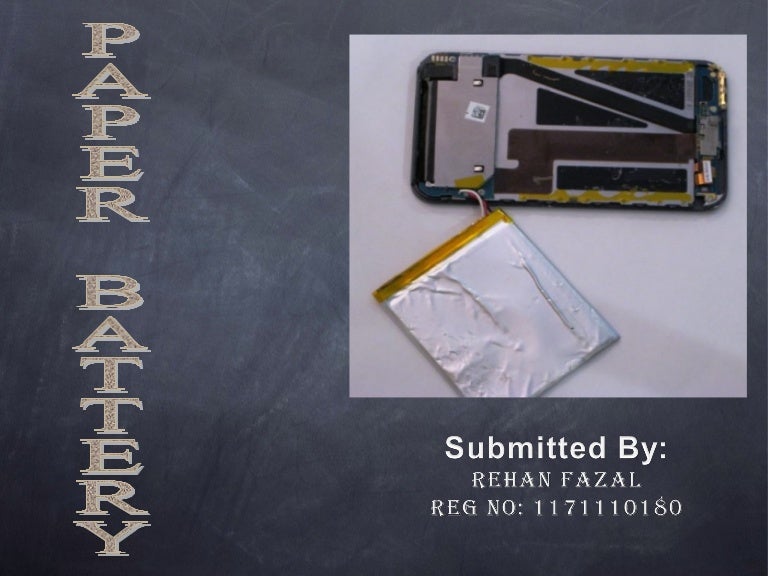 Paper Battery