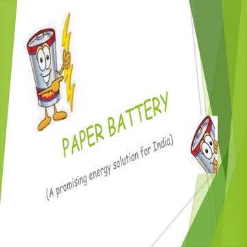 Paper battery | PPT